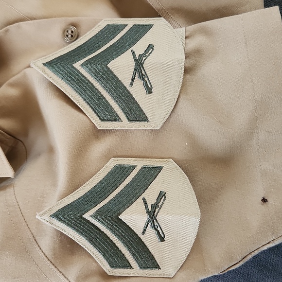 usmc | Other | Usmc Corporal Tan And Green Rank Patches | Poshmark
